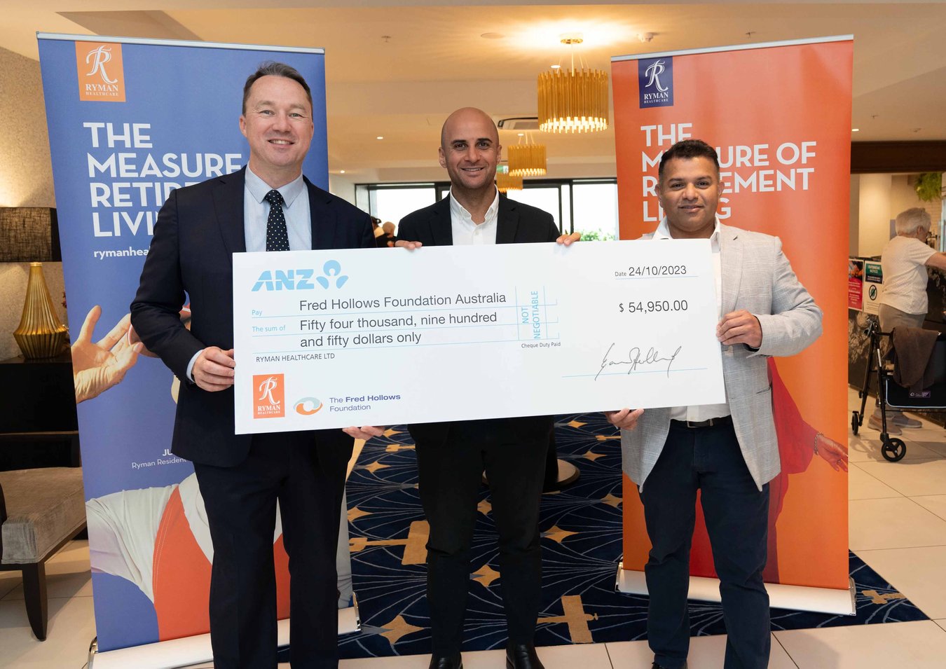 Ryman raises $55,000 for The Fred Hollows Foundation